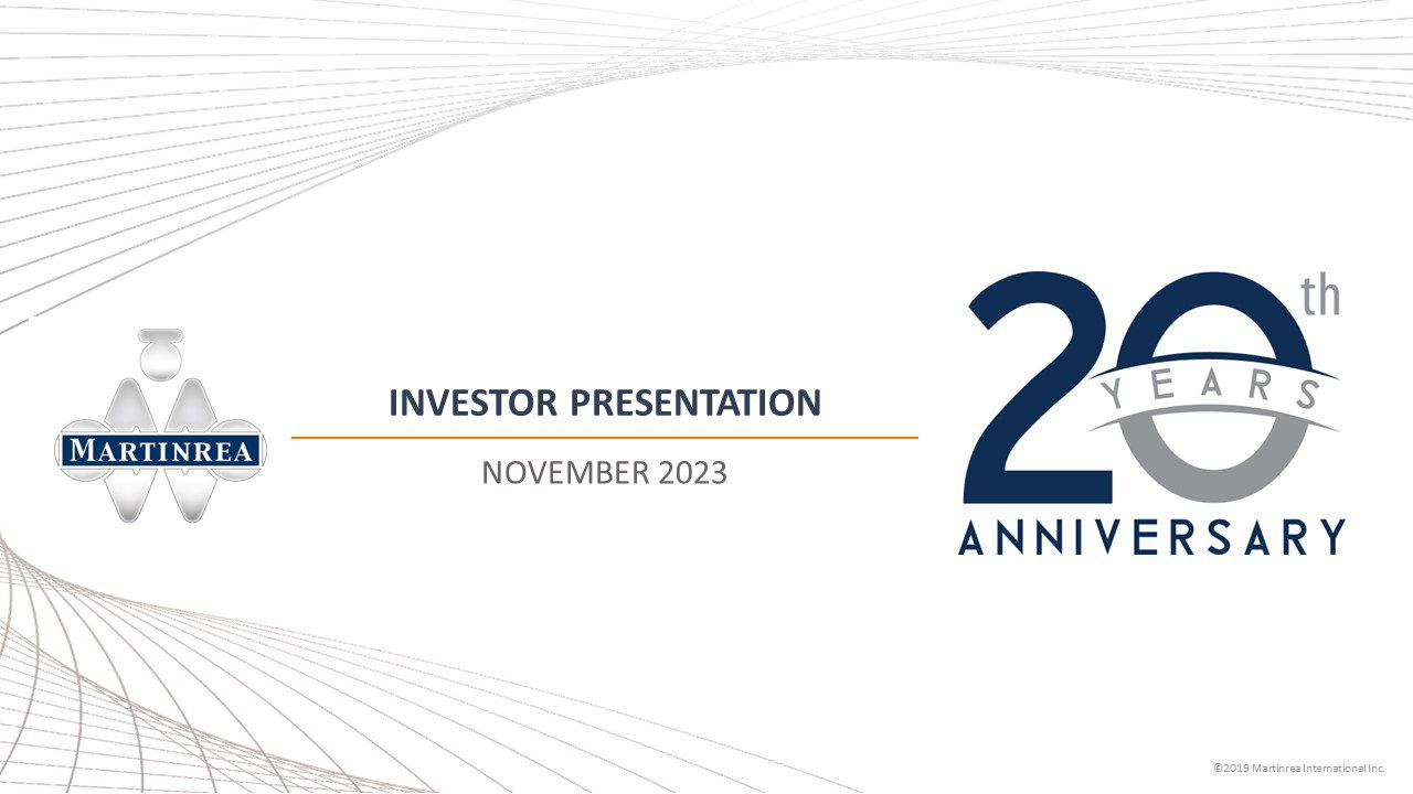 Investor Relations – Martinrea International